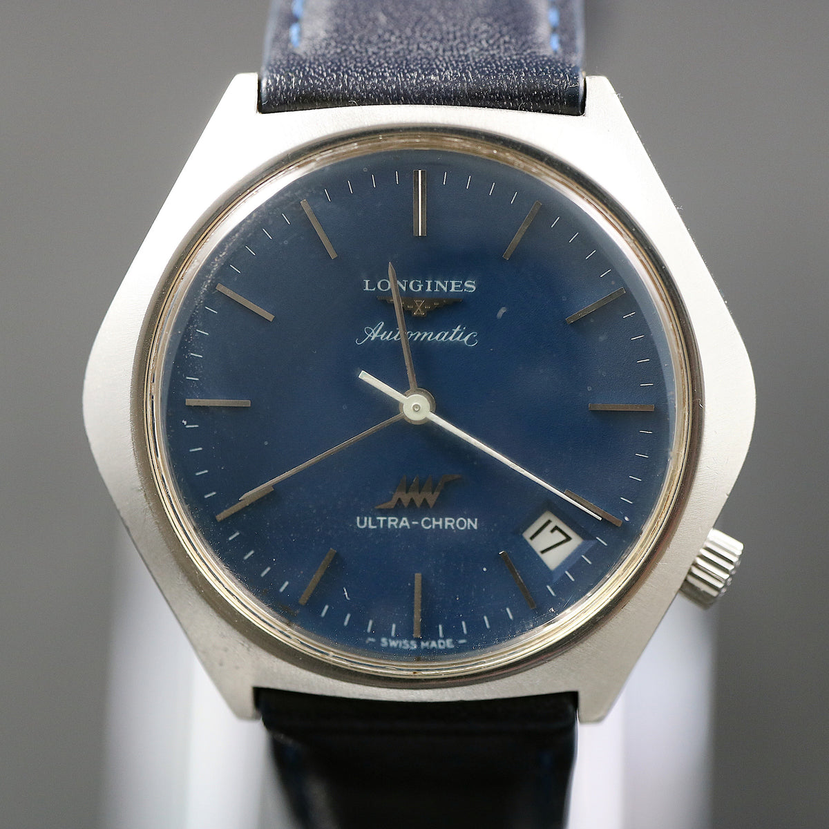 Longines Ultra Chron – Automatic – Blue dial - Cal L836.6 – SS – 1970 ...
