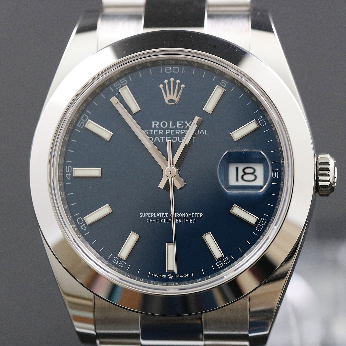 Rolex Oyster Perpetual Datejust 123600 blue dial – SS – 41mm - Cal 323 ...
